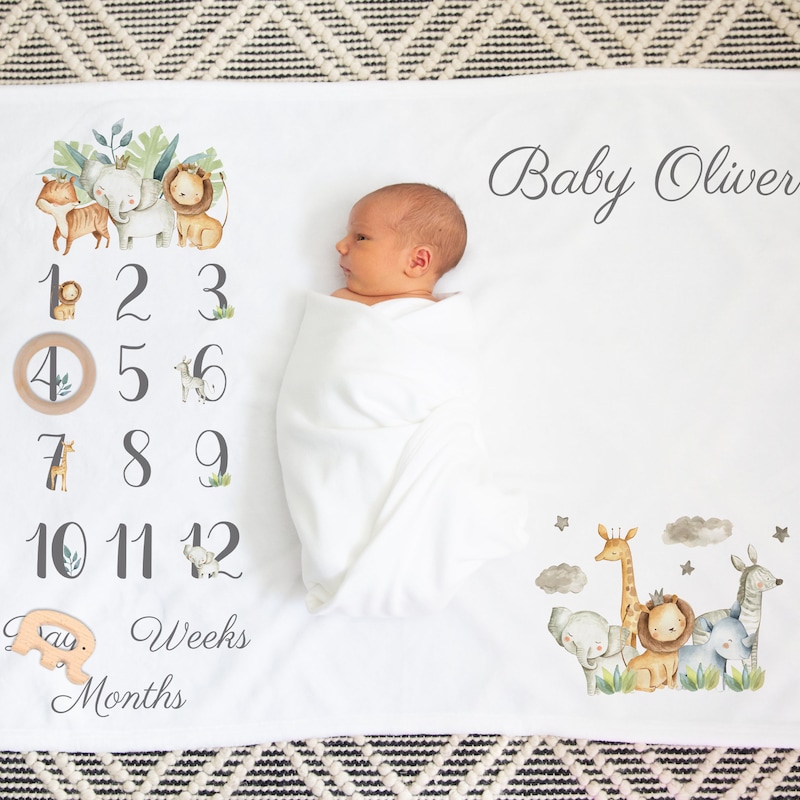 Baby Milestone Blanket - Etsy