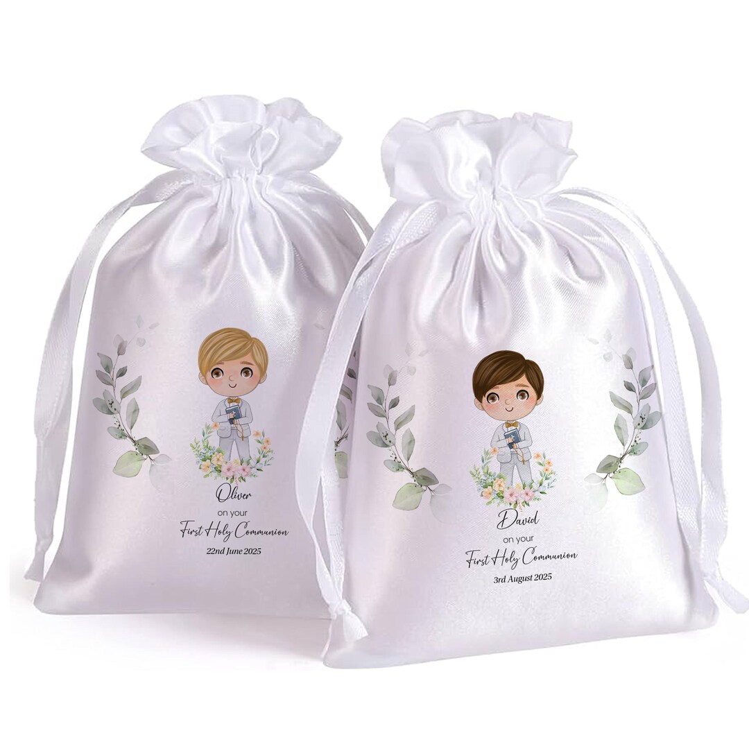 Personalised First Holy Communion Gift, Boys Gift Bag, Communion Gift ...