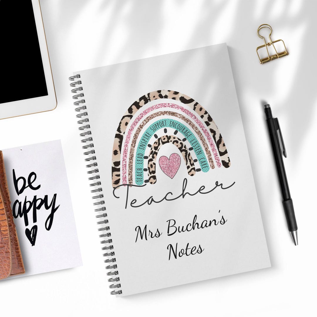 Personalised Teacher Notebook, Teacher Gifts, Notebook, Teacher ...