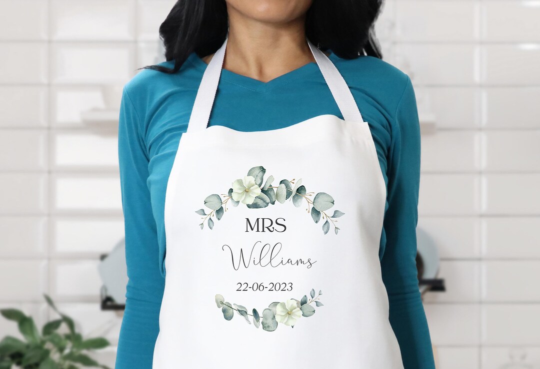 Wedding Apron, Bride Apron, Wedding Cover Up, Personalised Apron ...