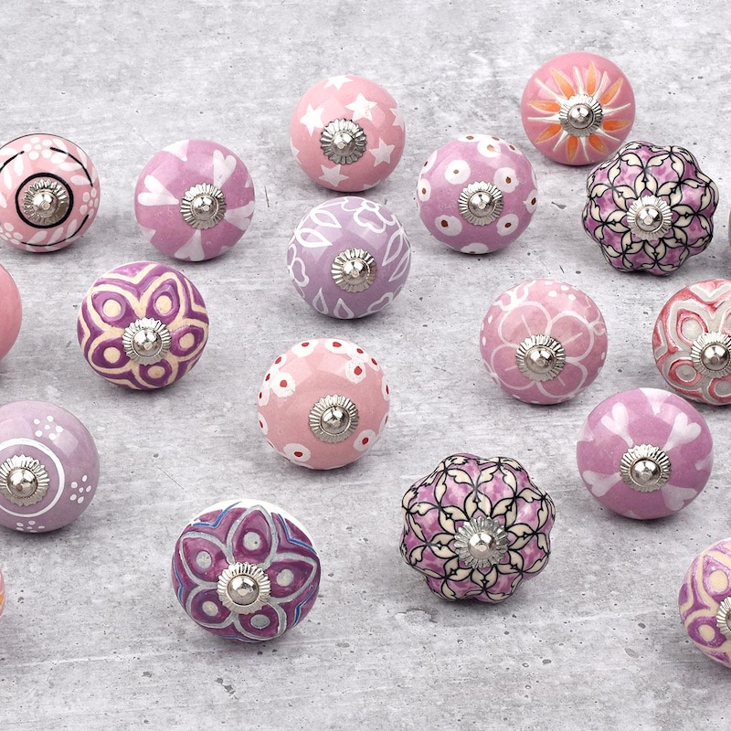 Pink Knobs - Etsy