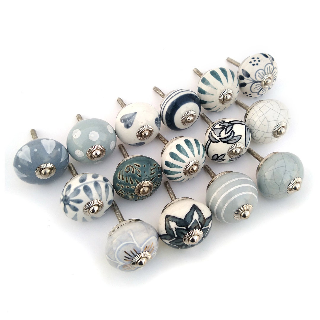 Select Your Knob, Grey Color Mix Design Cabinet Knob / Drawer Pull / Cabinet Knob - Etsy