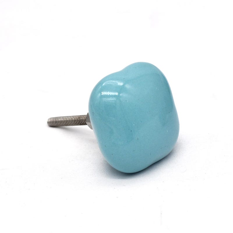 Teal Glass Knobs - Etsy