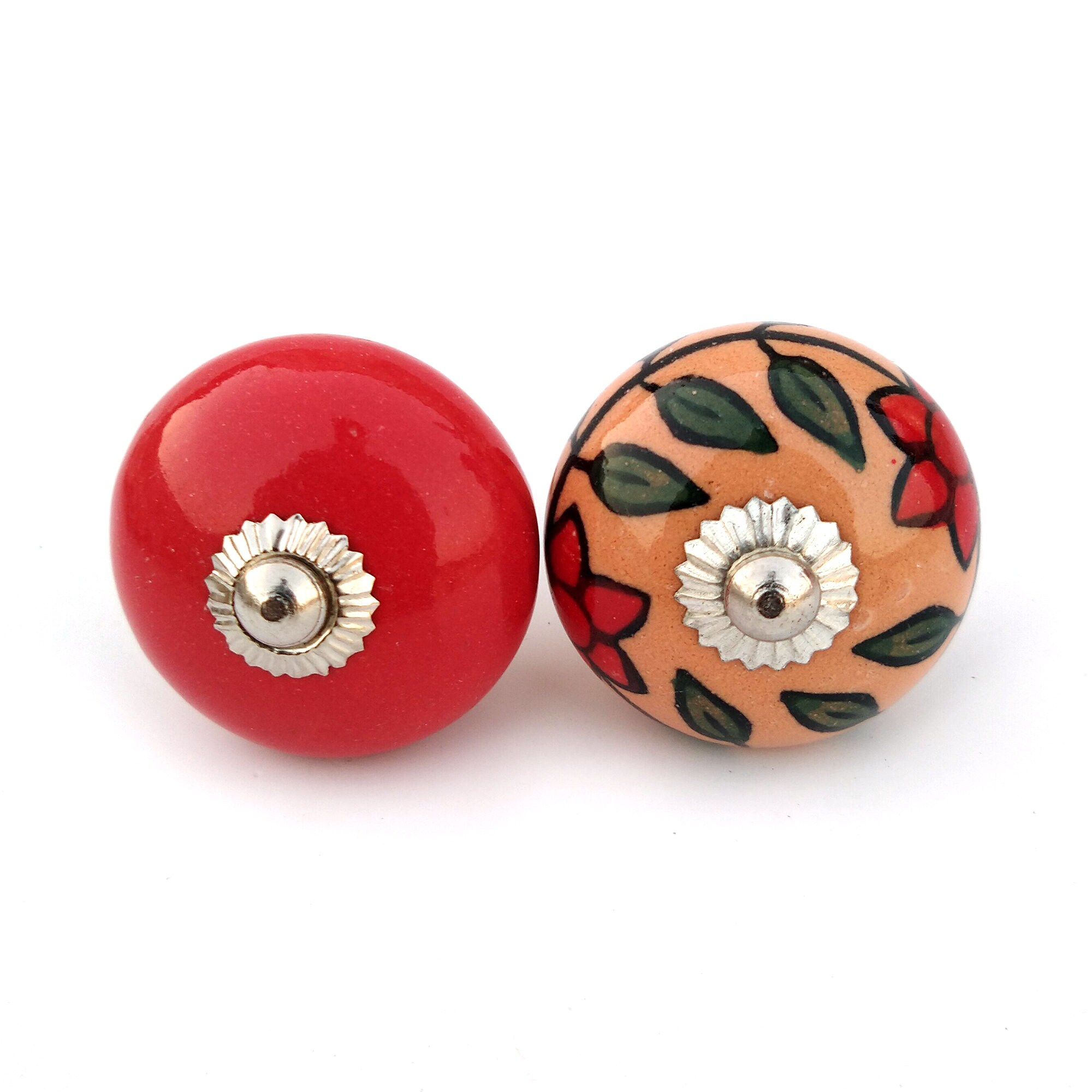 Red Color Full Knobs for Drawers and Cabinets Different Design ...