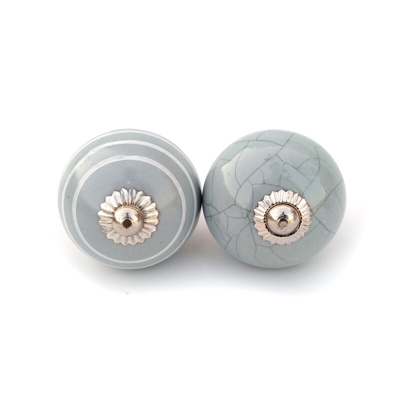 Select Your Knob, Grey Color Mix Design Cabinet Knob / Drawer Pull / Cabinet Knob - Etsy