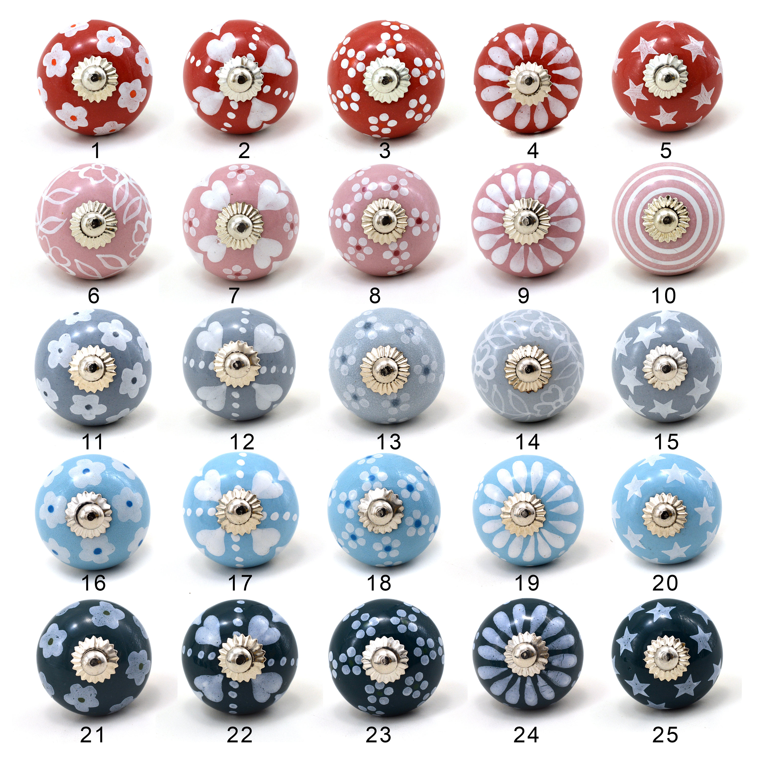 Select Your Knobs Color Full Multi Design Knobs for Your - Etsy UK