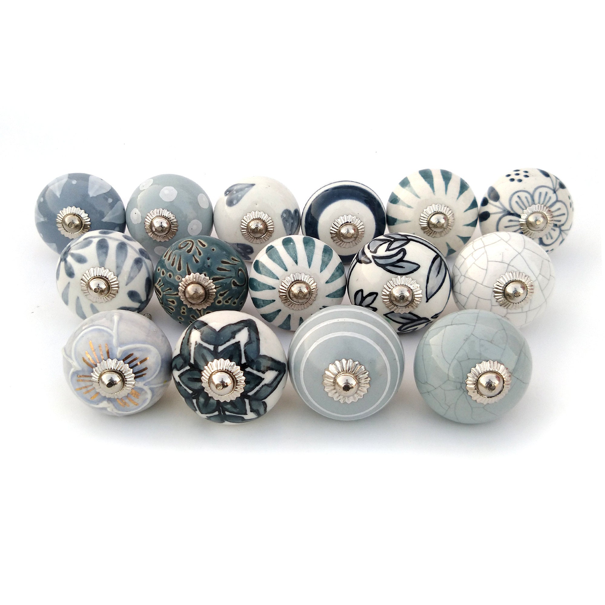 Select Your Knob, Grey Color Mix Design Cabinet Knob / Drawer Pull / Cabinet Knob - Etsy