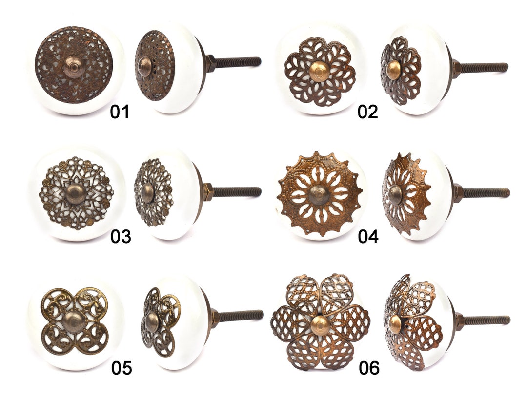 Select Your Knobs, Multi Design Knobs With Copper Metal Design, for ...