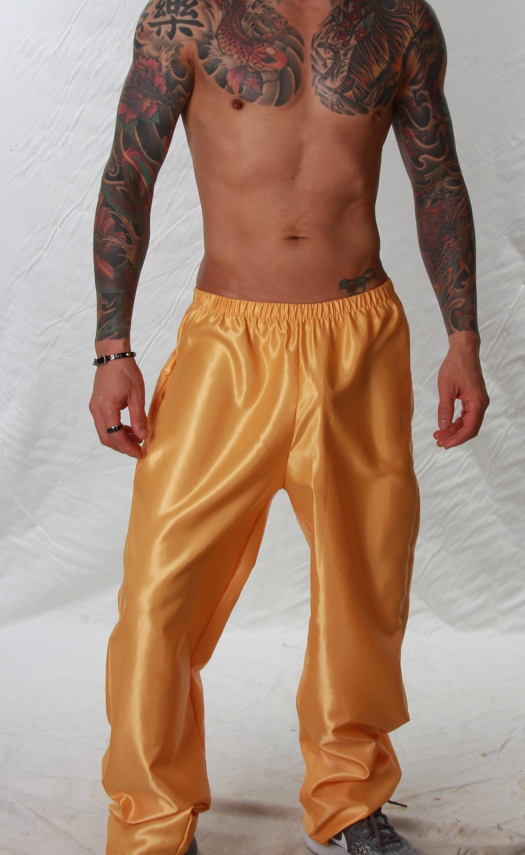 Polyester Satin Bed/lounge Pants Sizes Small to 4XL Gold - Etsy