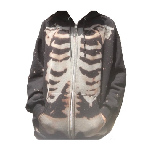 Custom Skeleton Zip up Hoodie - Etsy