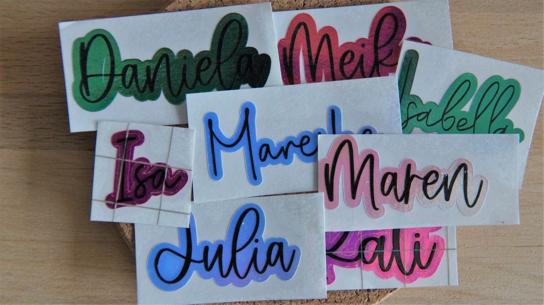 Sticker Personalized With Desired Name Surname - Etsy