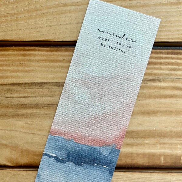 Watercolor Bookmark - Etsy