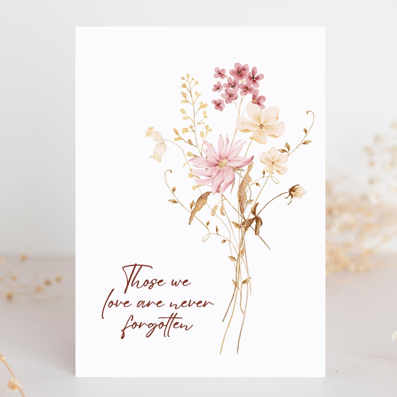 Comforting Sympathy Card Set ~ Set of 4 or 8 ~ 5x7 ~ Professionally ...