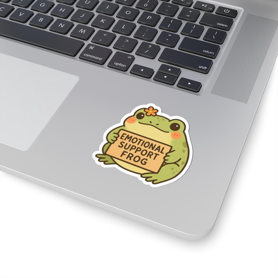 Emotional Support Frog Sticker, Cute Frog Vinyl, Waterproof Sticker for ...