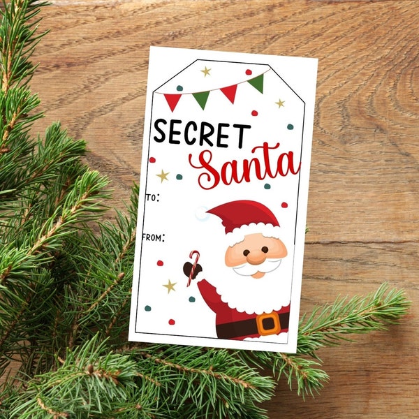 Secret Santa Tags - Etsy
