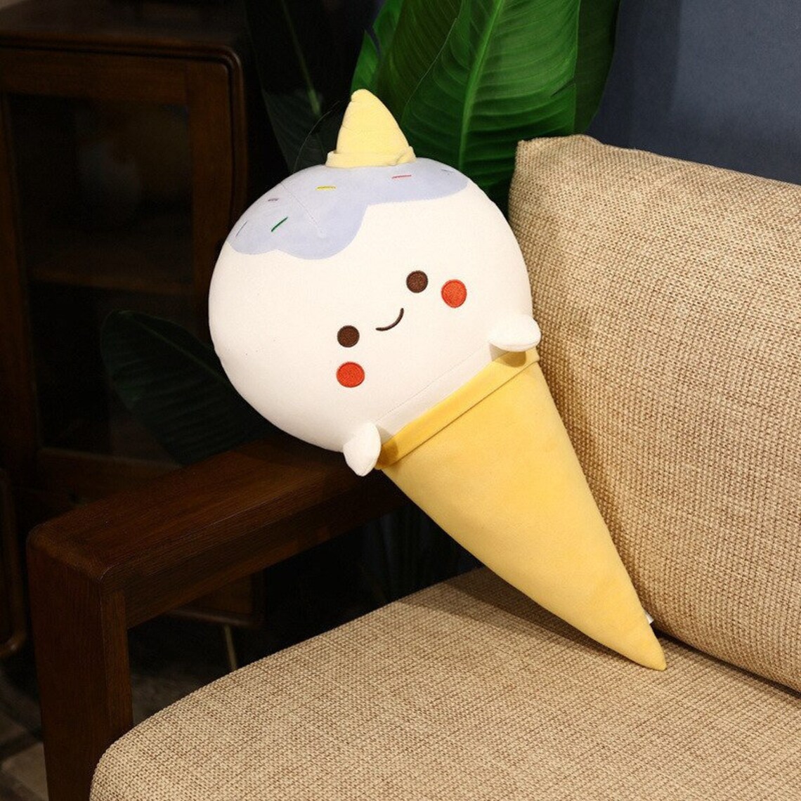 Ice Cream Plushie Cute Ice Cream Plush Kawaii Ice Cream | Etsy