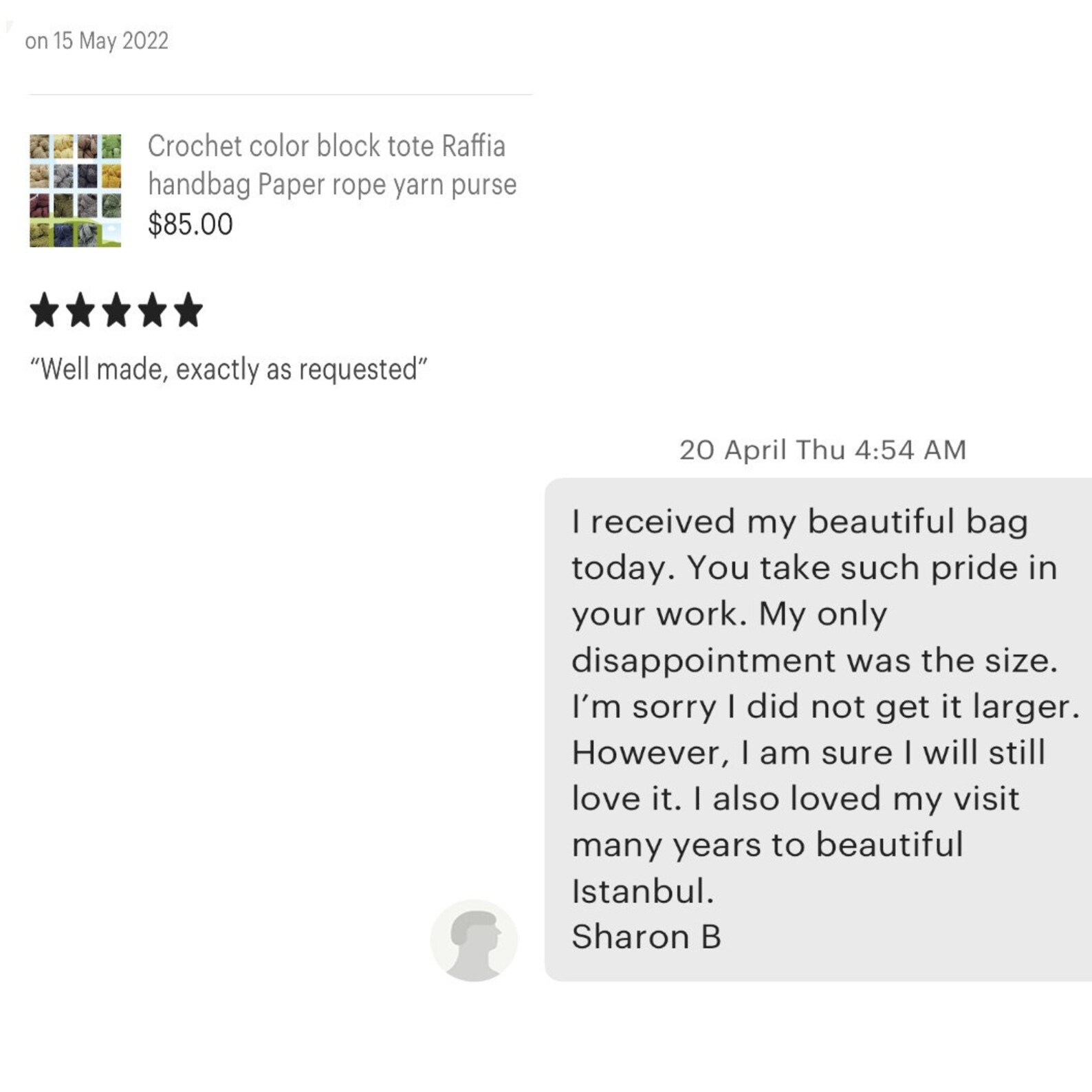 Large Raffia Bag Lilac Tote Color Block Handbag Handmade Paper Yarn ...