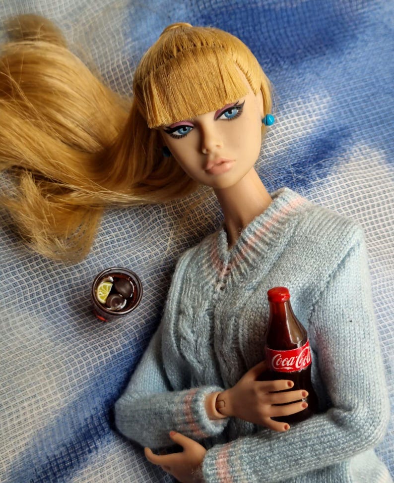 Handmade Miniatures Coke/lemon/bottle/coca Cola/miniaturefood/tiny/mini ...