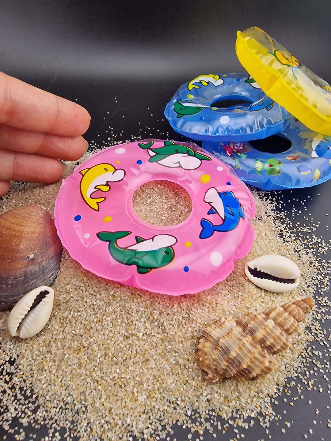 1pc Swim Ring Pool Party Toy for Dolls 1/12 1/6 Scale/inflatables/sea ...