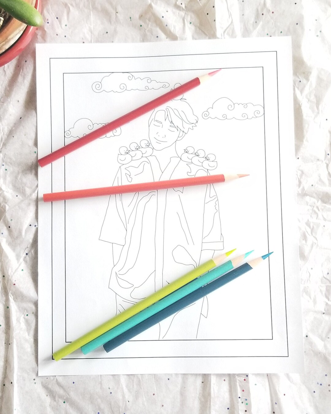BTS Coloring Book! 21 Illustrations to Help With Stress and Anxiety ...