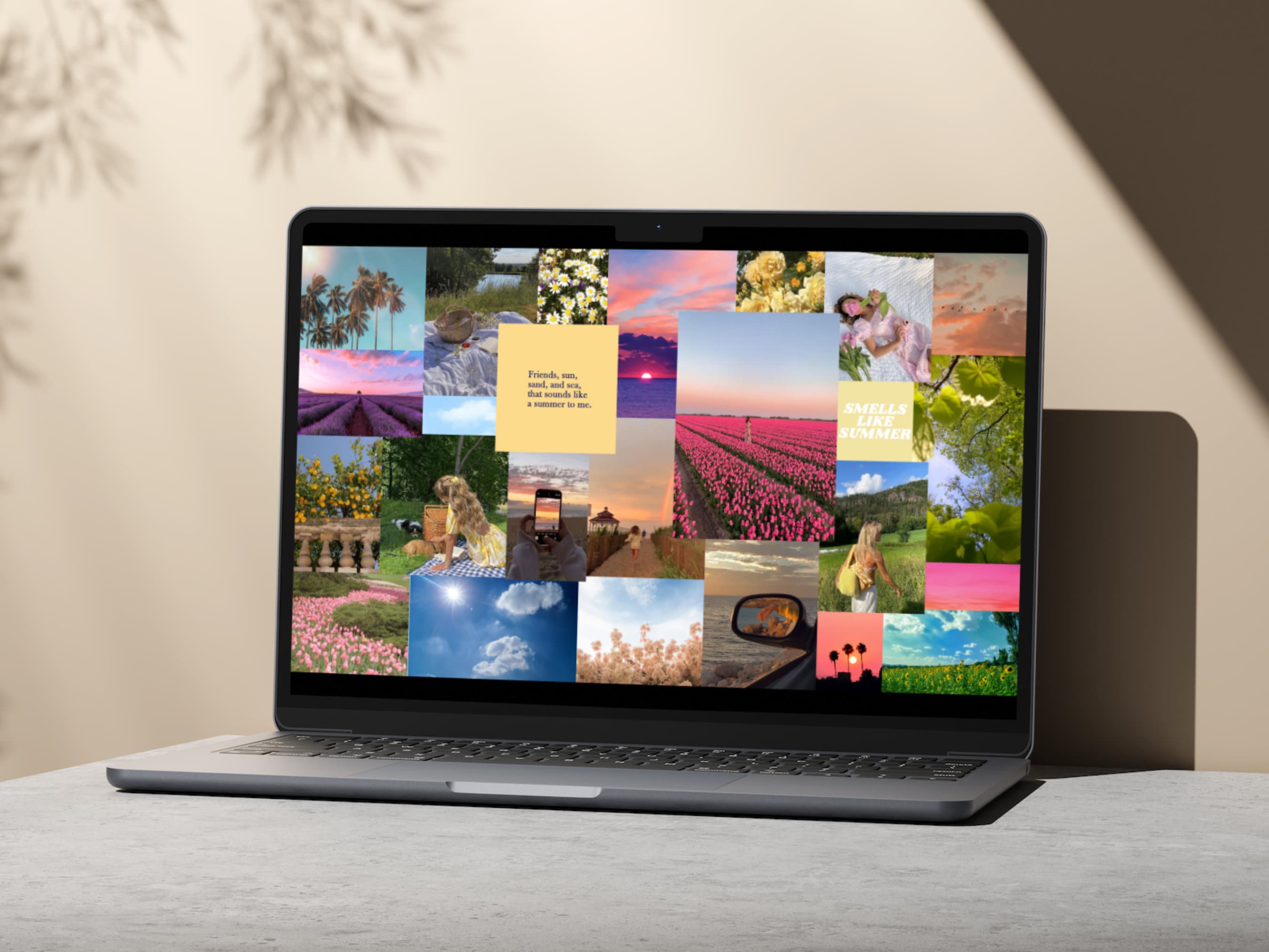 Customisable Desktop Wallpaper Photo Collage and Quotes Cute Seasonal ...