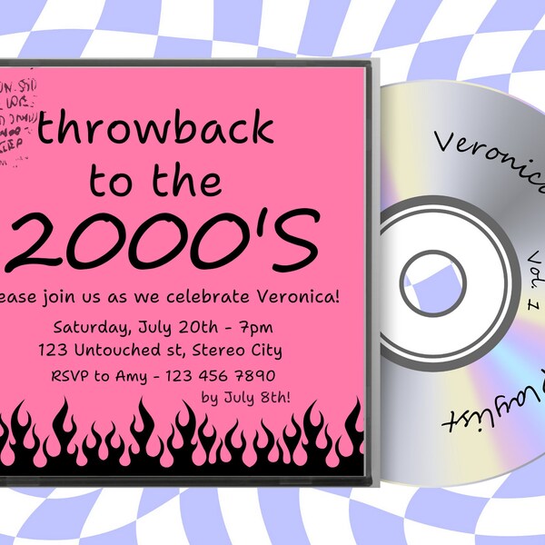 2000’s Party Invitation - Etsy