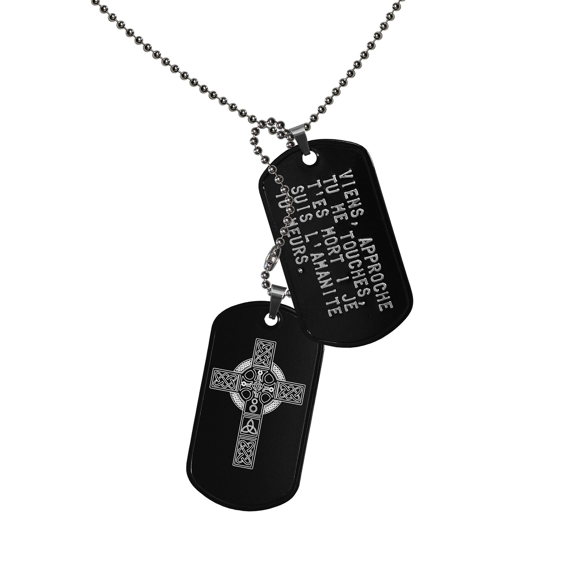 Military Dog Tag Plates “all Black” Customizable With Engraving - Etsy