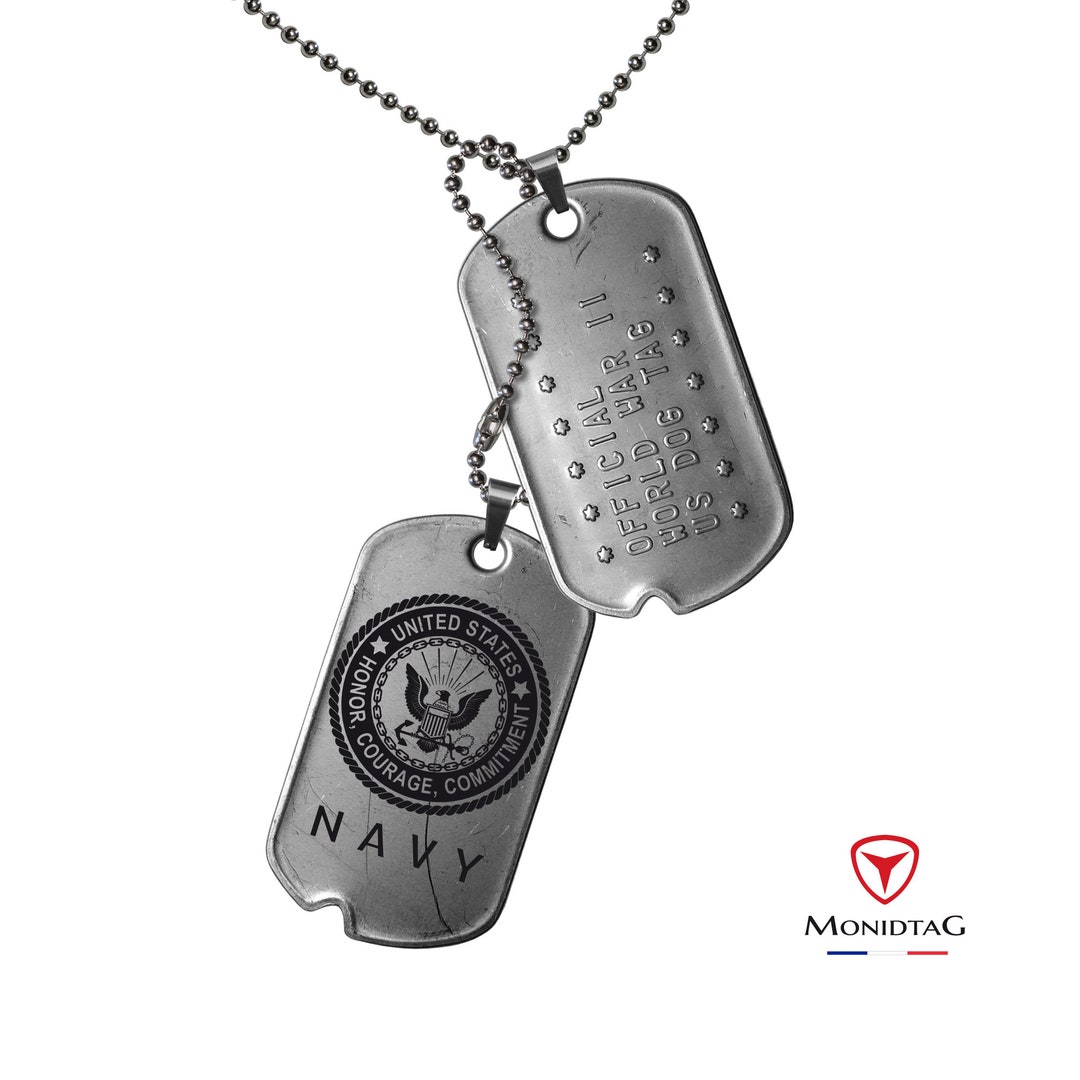 WWII Dog Tag Plates With US Military Pattern - Etsy