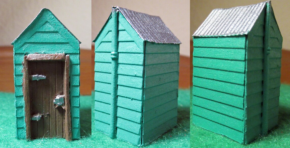 Model Railway Huts - 3 Outhouses/lamp Huts/privvys - Etsy