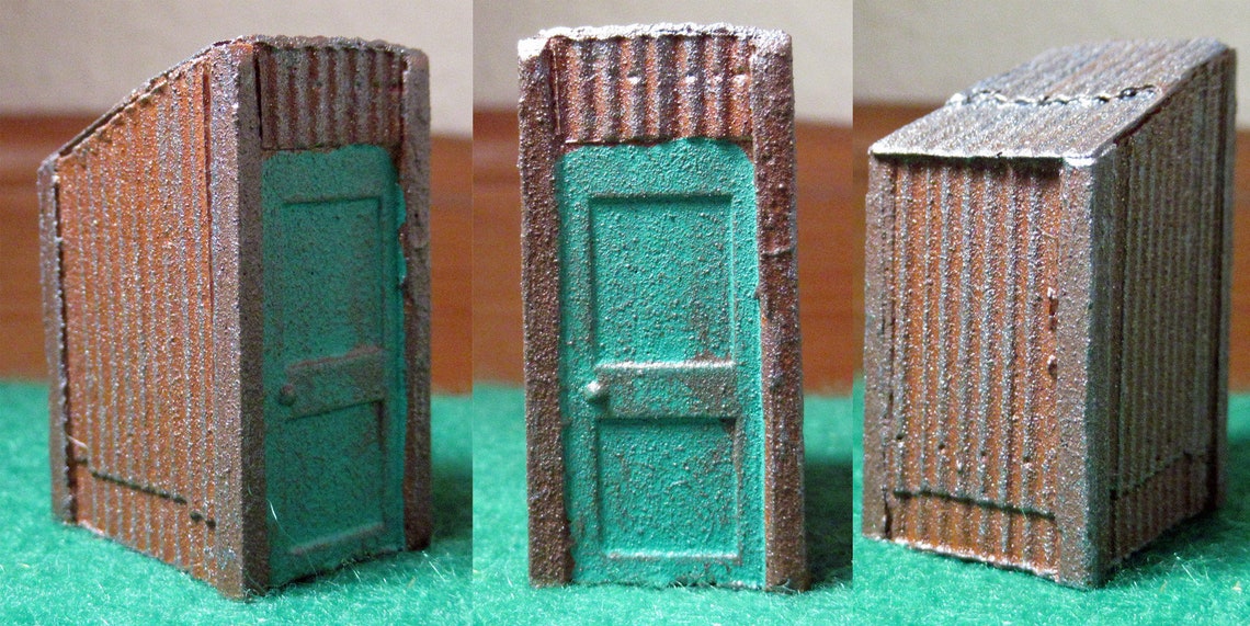 Model Railway Huts - 3 Outhouses/lamp Huts/privvys - Etsy