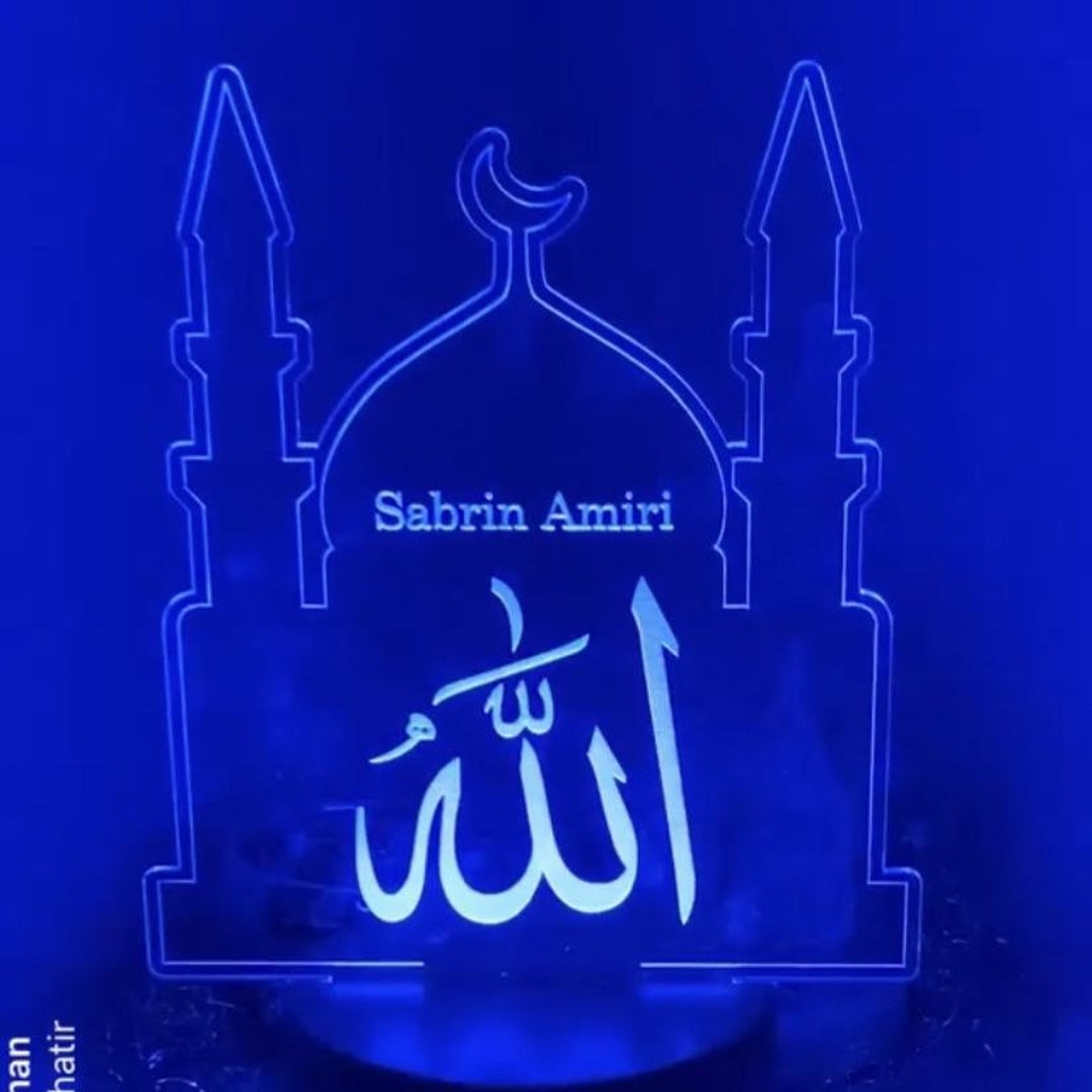 3D LED Light Arab Design Mosque by LICHTMEMO, Personal Gift, Night ...