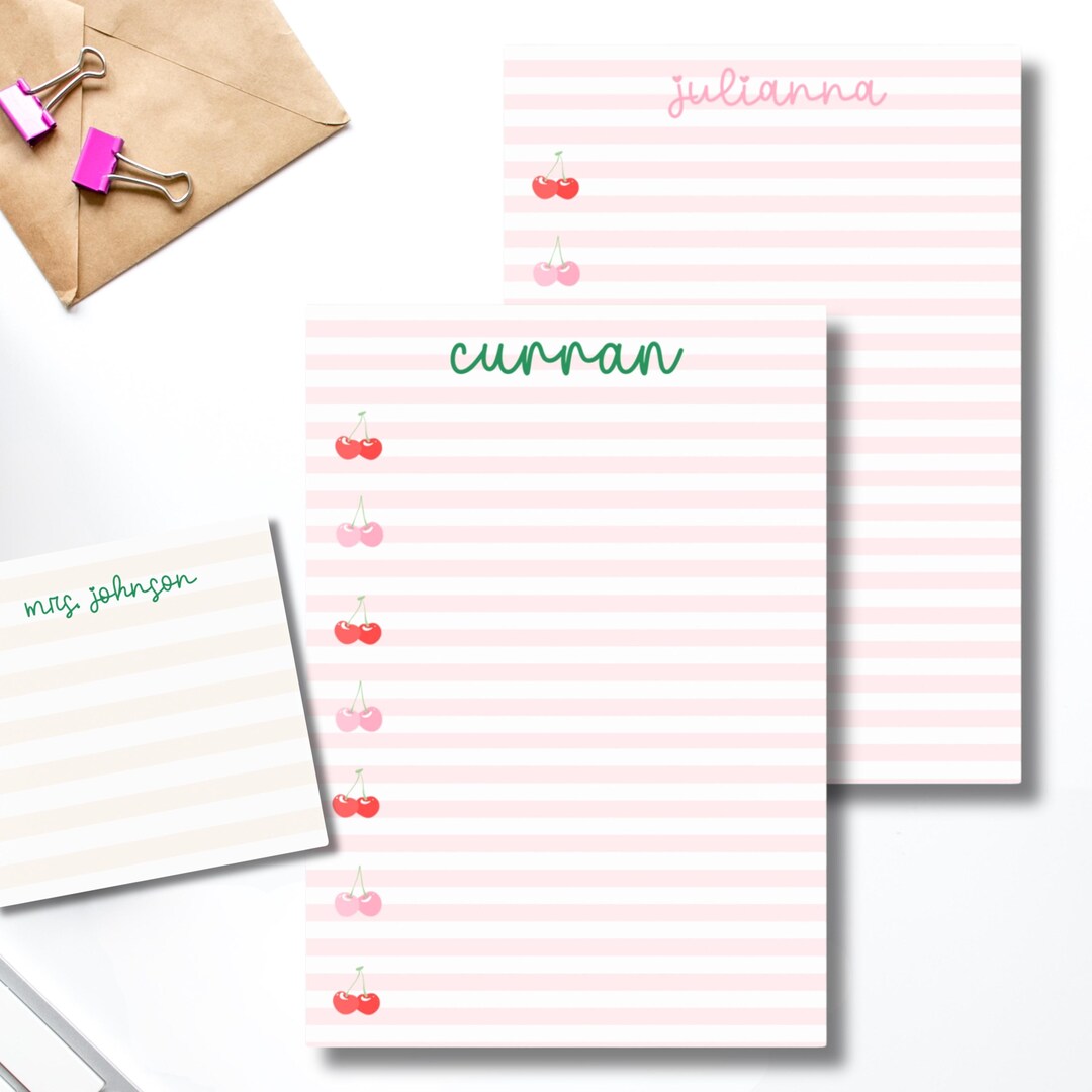 Cute Personalized Post It Note Custom Note Pad Gift for Teacher Gift ...