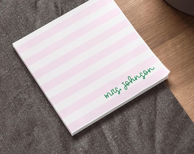 Monogram Post-it Notes | BOGO 50% off | Sticky Notes | Personalized ...