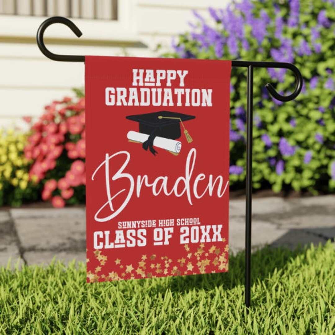 Class of 2024 Garden Flag for Graduation Party Sign for Graduation ...