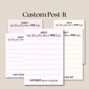 Personalized Notepad for Her Coworker Christmas Gift Custom Notepad for ...