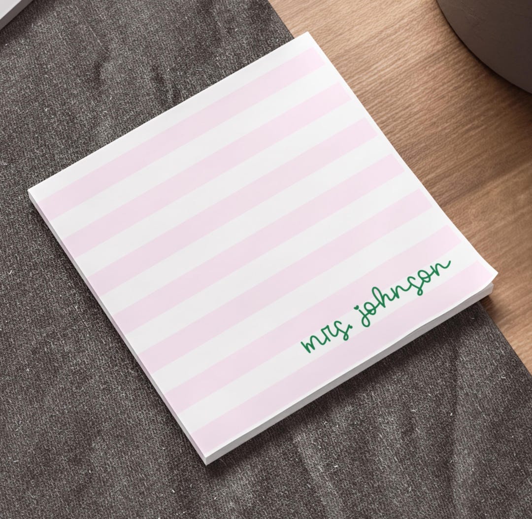 Personalized Sticky Notes Custom Sticky Notes Personalized Notepad ...