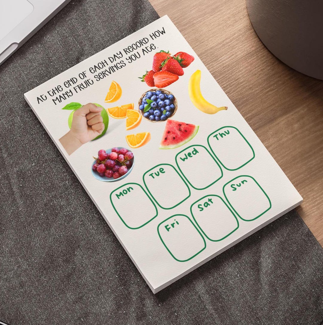 Fruit Tracker Post-it Note Pads, Health Coach Gift, Dietitian Supplies ...