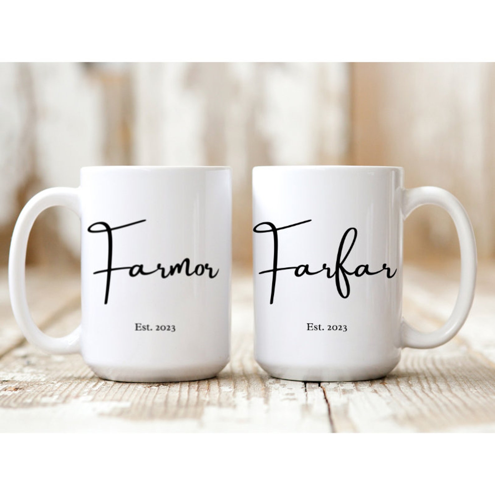 Farfar Gift for Farmor Gift Farmor Pregnancy Reveal to Grandma Gift New ...