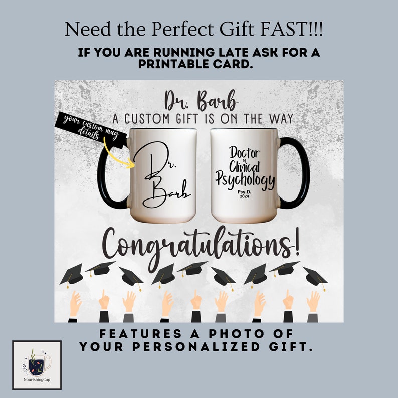 Clinical Psychology Doctorate Graduation Psychologist Gift Psyd Mug ...