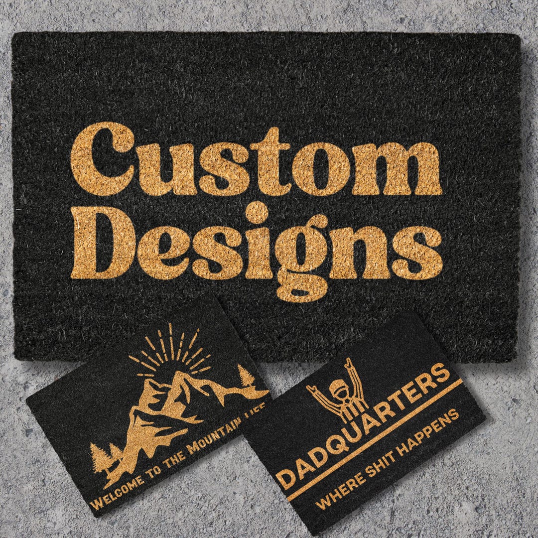 Custom Outdoor Mat Custom Doormat House Closing Gift Personalized Black ...