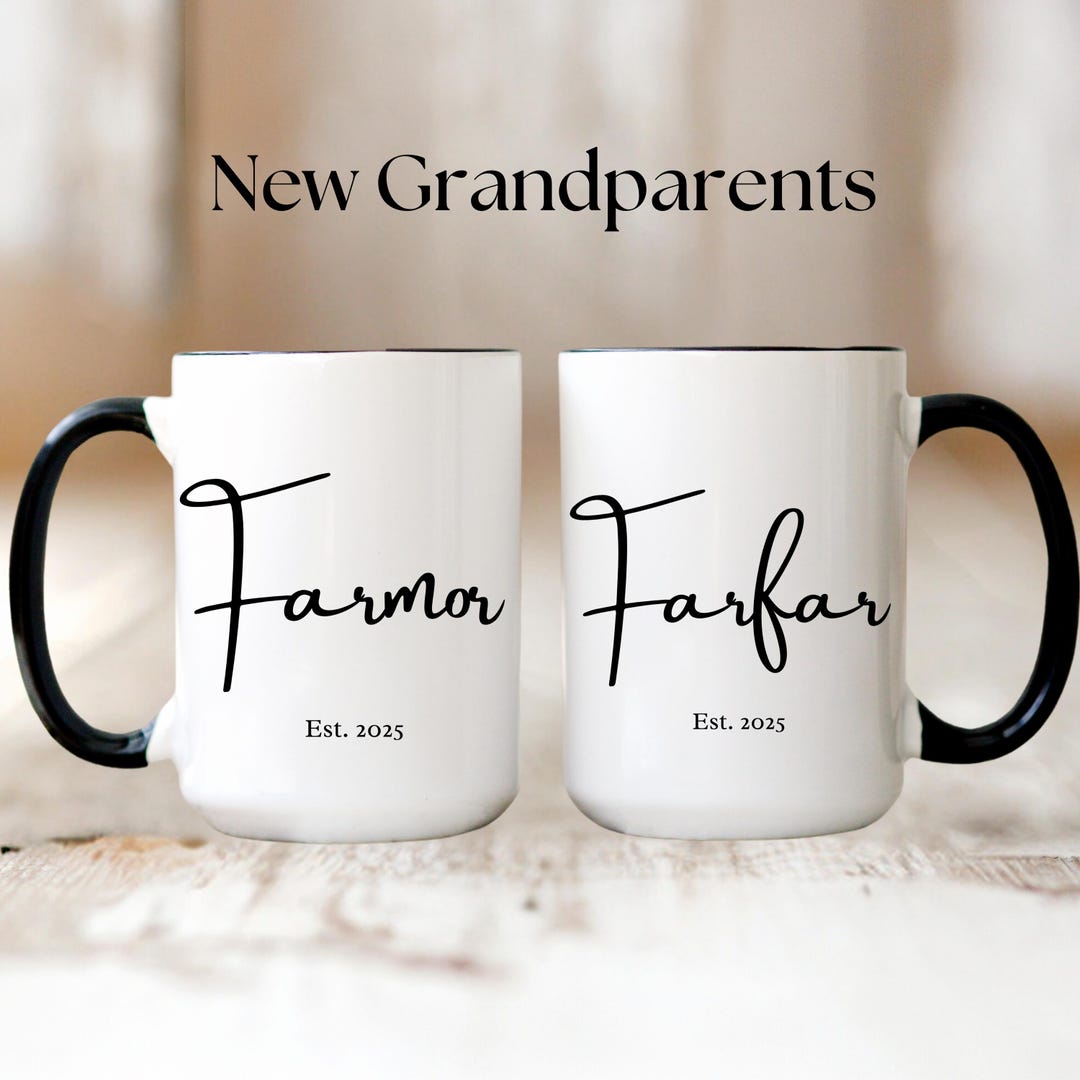 Farfar Gift for Farmor Gift Farmor Pregnancy Reveal to Grandma Gift New ...