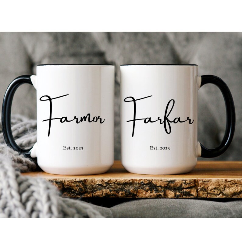 Farfar Gift for Farmor Gift Farmor Pregnancy Reveal to Grandma Gift New ...