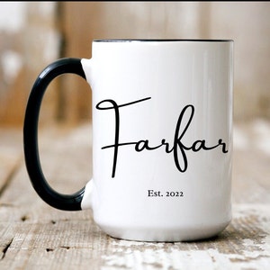 Farfar Gift for Farmor Gift Farmor Pregnancy Reveal to Grandma Gift New ...