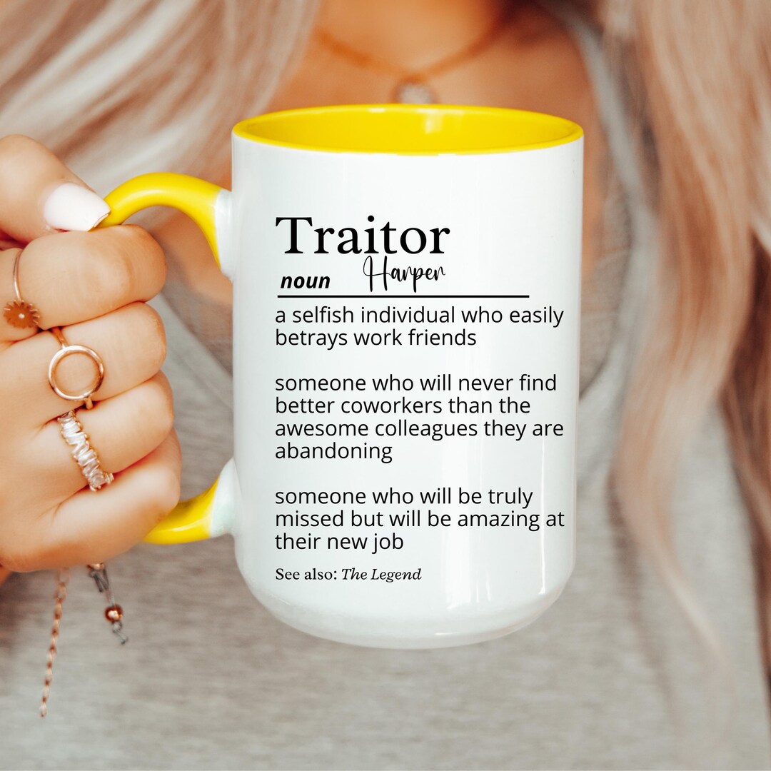 Traitor Mug for Coworker Leaving Farewell Gift for Colleague Leaving ...