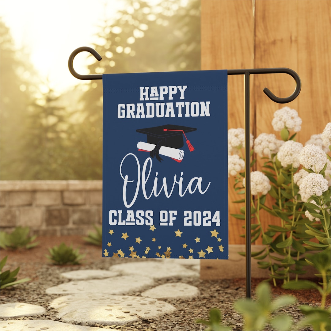 Class of 2024 Garden Flag for Graduation College Bound Yard Flag High ...