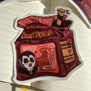 Classic Movie Monster Milk Cartoon Vinyl WATERPROOF Sticker - Etsy