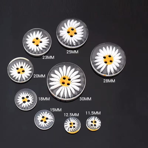 Daisy Buttons - Etsy UK