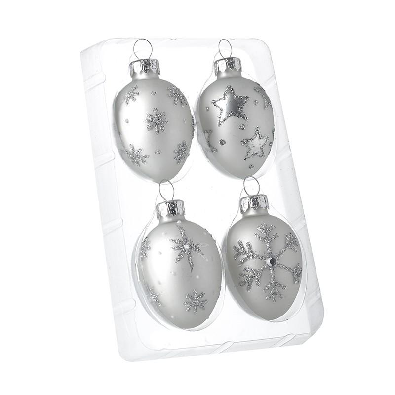 Glass Handcrafted Baubles Premium Traditional Christmas Tree Decoration ...
