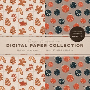 Seamless Christmas Pattern – Christmas Digital Paper – Holiday ...