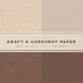 Kraft Digital Paper – Corduroy Seamless Digital Textures – Neutrals ...